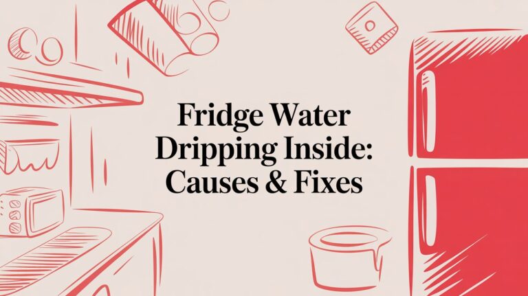 Fridge Water Dripping Inside: 5 Common Causes & Easy Fixes